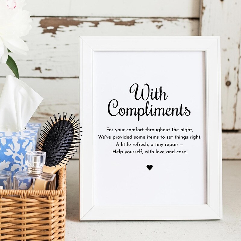 Bathroom Basket Sign - Etsy