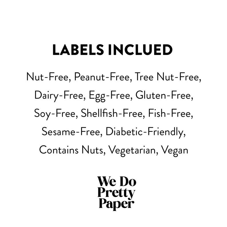 Allergy-friendly Buffet Labels: 14 Allergen Tent Cards, 3.5x2 Folded ...
