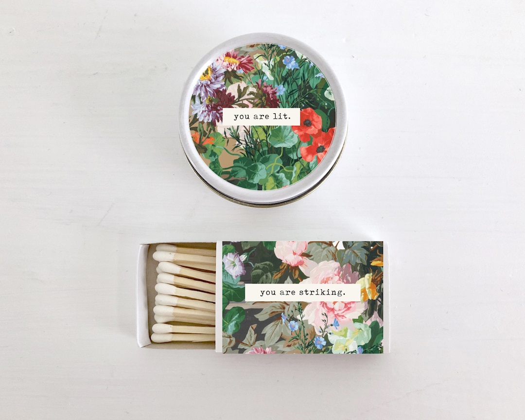 PRINTABLE Matchbox and Candle Labels, DIY Shower or Wedding Favors ...