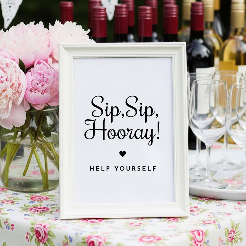 Ladies and Gentlemen Restroom Sign Set: Wedding Printable (5x7 & 8x10 ...