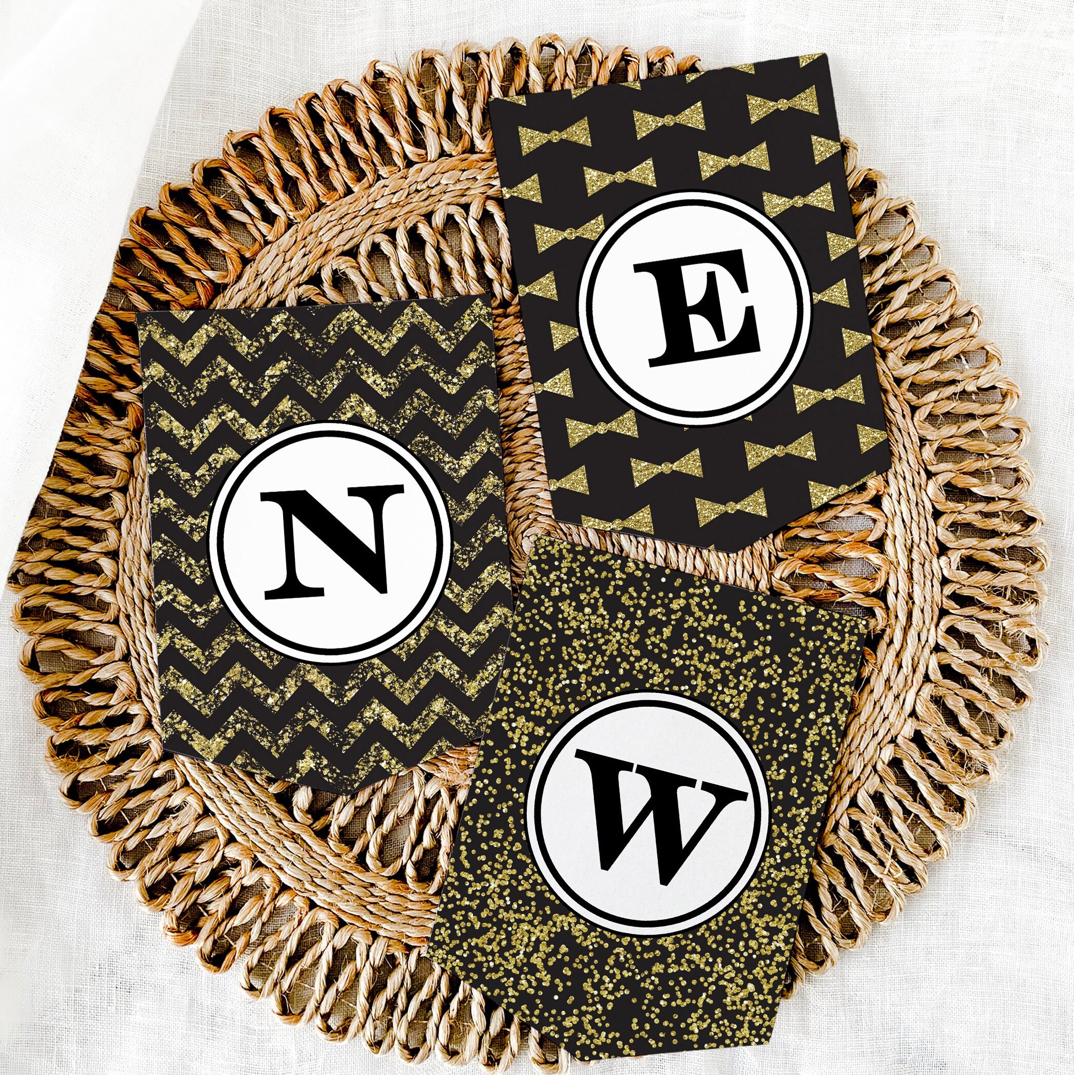 PRINTABLE New Year's Party Kit, Buffet Labels, Place Cards, Banner ...
