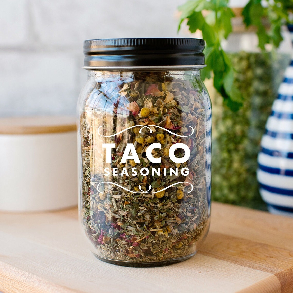 PRINTABLE Taco Seasoning Mix Label, Print at Home, Pantry Organization ...