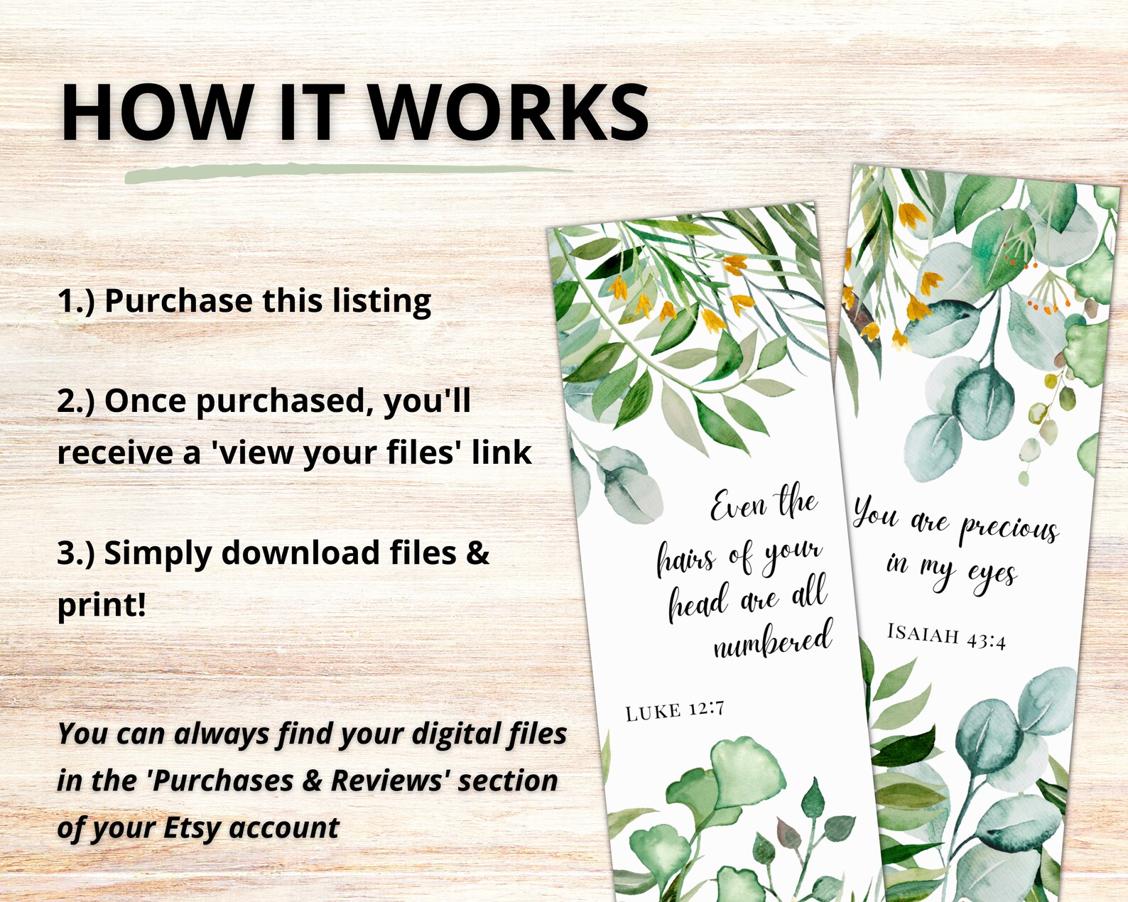Printable Bible Verse Bookmarks | Self Esteem Self Worth Affirmations ...