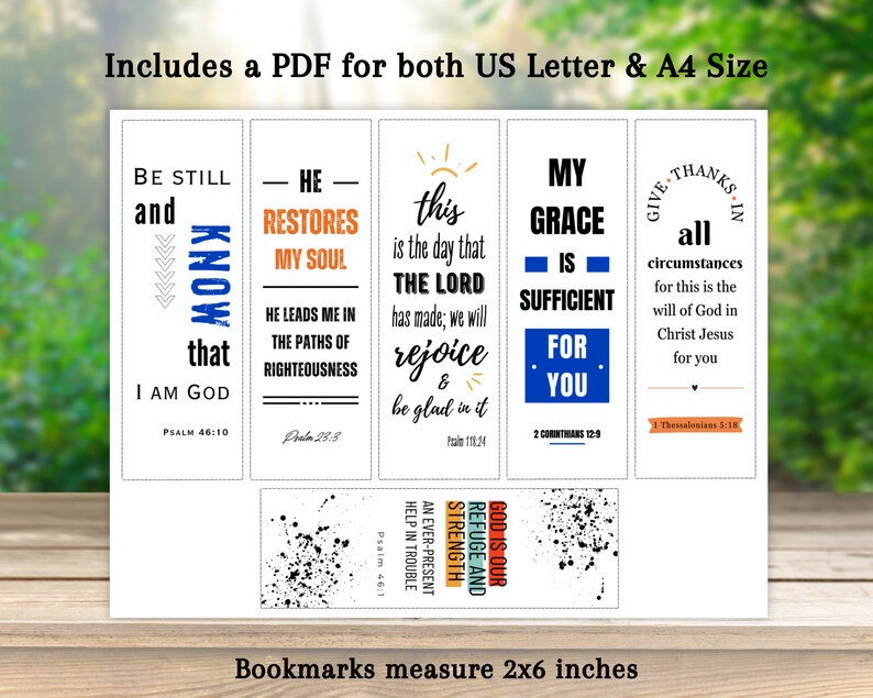 Printable Bible Verse Bookmarks | Encouraging Scripture Quotes ...