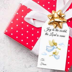 Printable Christmas Gift Tags | Nativity Bible Verse Labels | DIY ...
