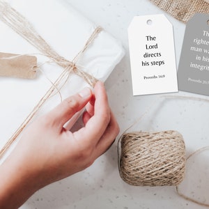 Printable Bible Verse Gift Tags for Men | Christian Scripture Quotes ...