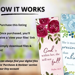Printable Bible Verse Bookmarks | Inspirational Scripture Quotes for ...