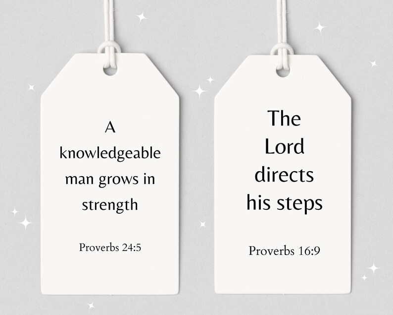 Printable Bible Verse Gift Tags for Men | Christian Scripture Quotes ...