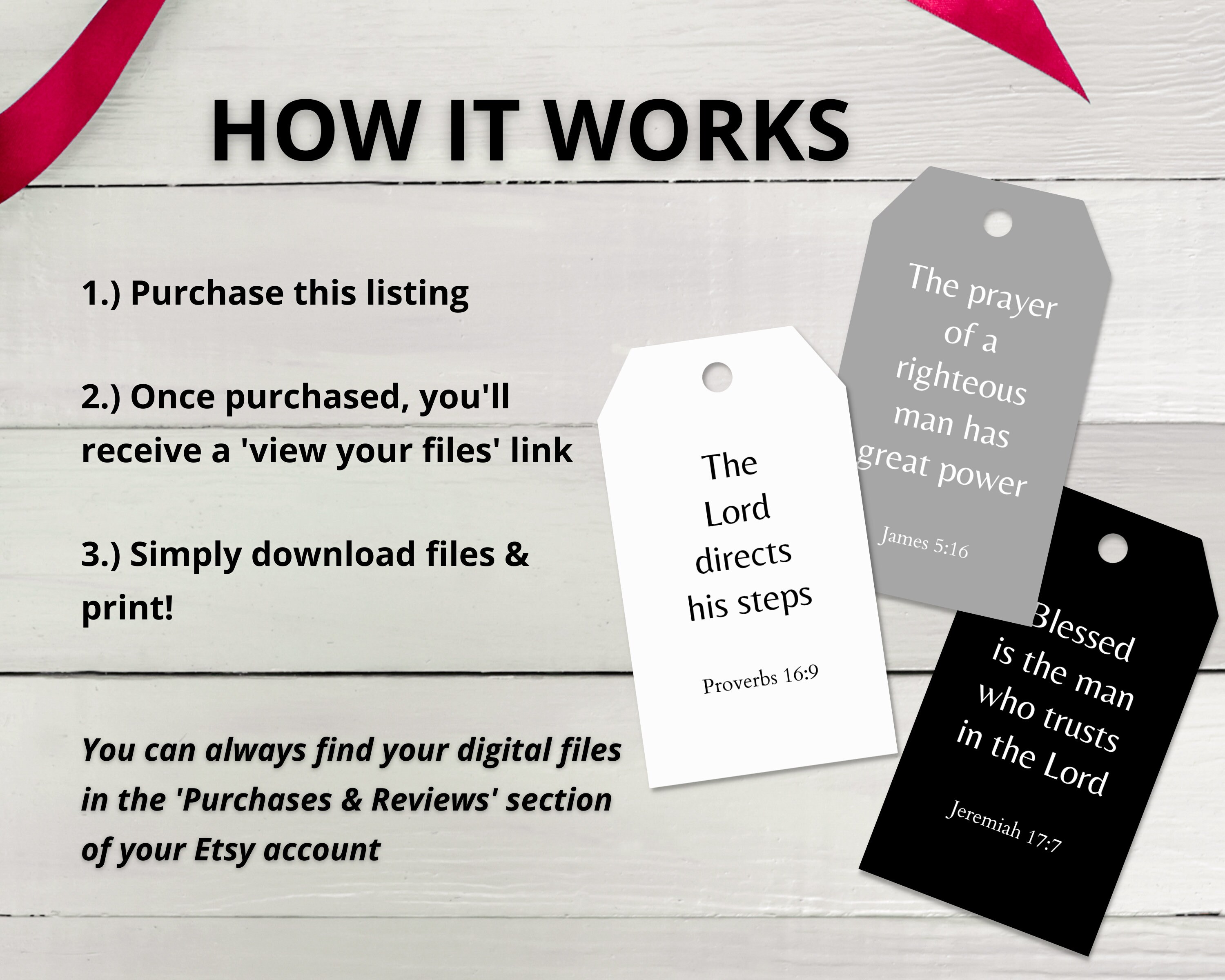 Printable Bible Verse Gift Tags for Men Christian Scripture Tags for ...