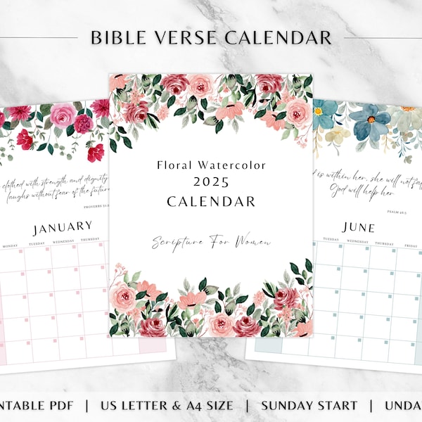 2025 Bible Verse Calendar - Etsy
