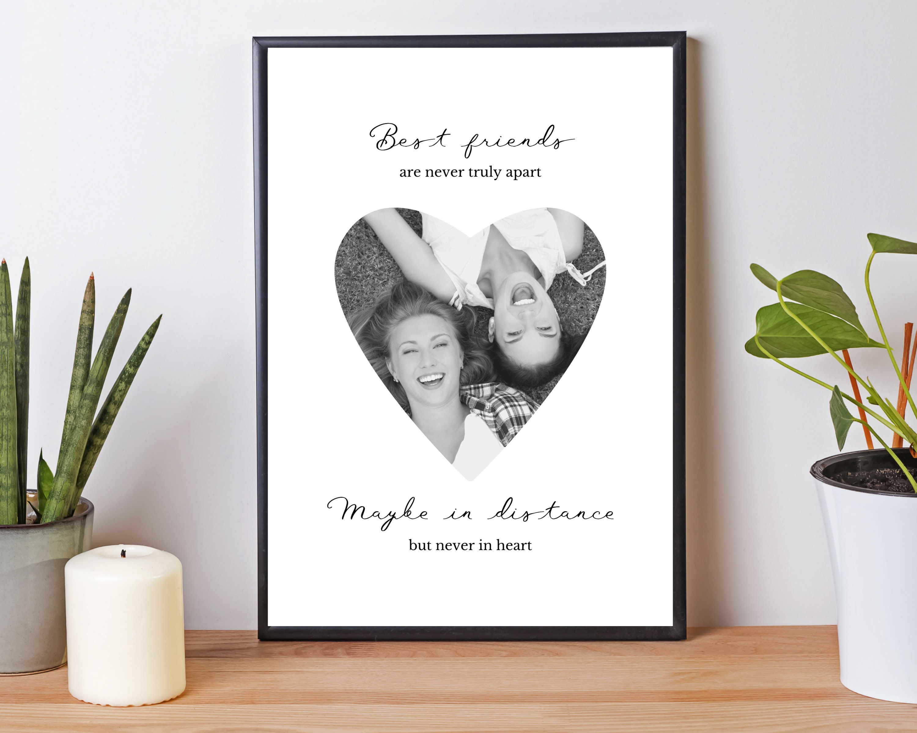 Personalized Best Friend Photo Printable Custom Friendship Quote DIY ...