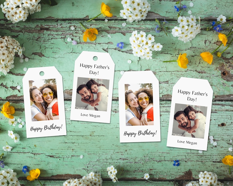 Personalized Photo Gift Tags Custom Labels Printable Hang - Etsy