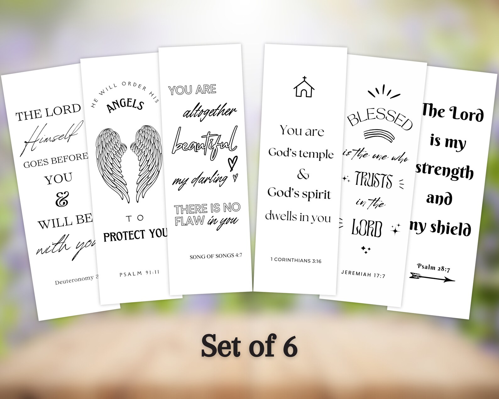 Printable Bible Verse Bookmarks for Women | Scripture Quote ...