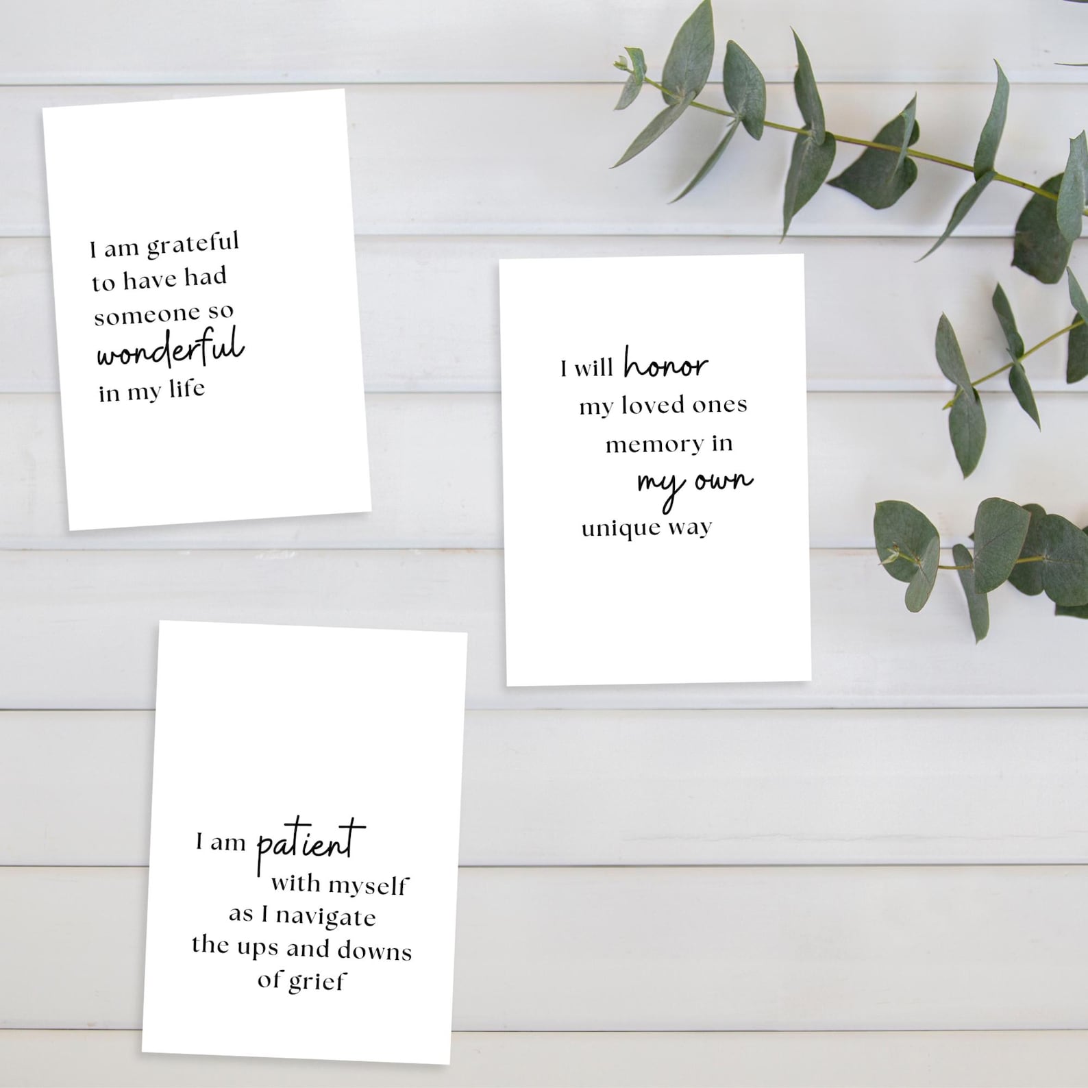 Grief Affirmation Cards | Sympathy Gift | Grief Therapy Coping Skills ...