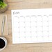 Undated 2025 Calendar Printable | Blank Monthly Landscape Wall Calendar ...