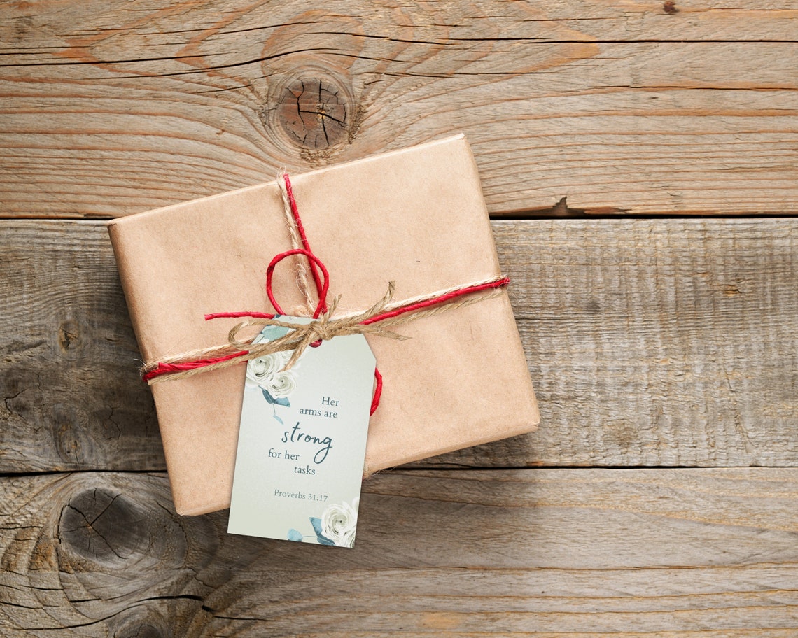 Printable Bible Verse Gift Tags for Women Inspirational Scripture ...