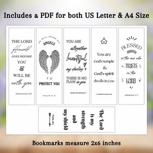 Printable Bible Verse Bookmarks for Women | Scripture Quote ...
