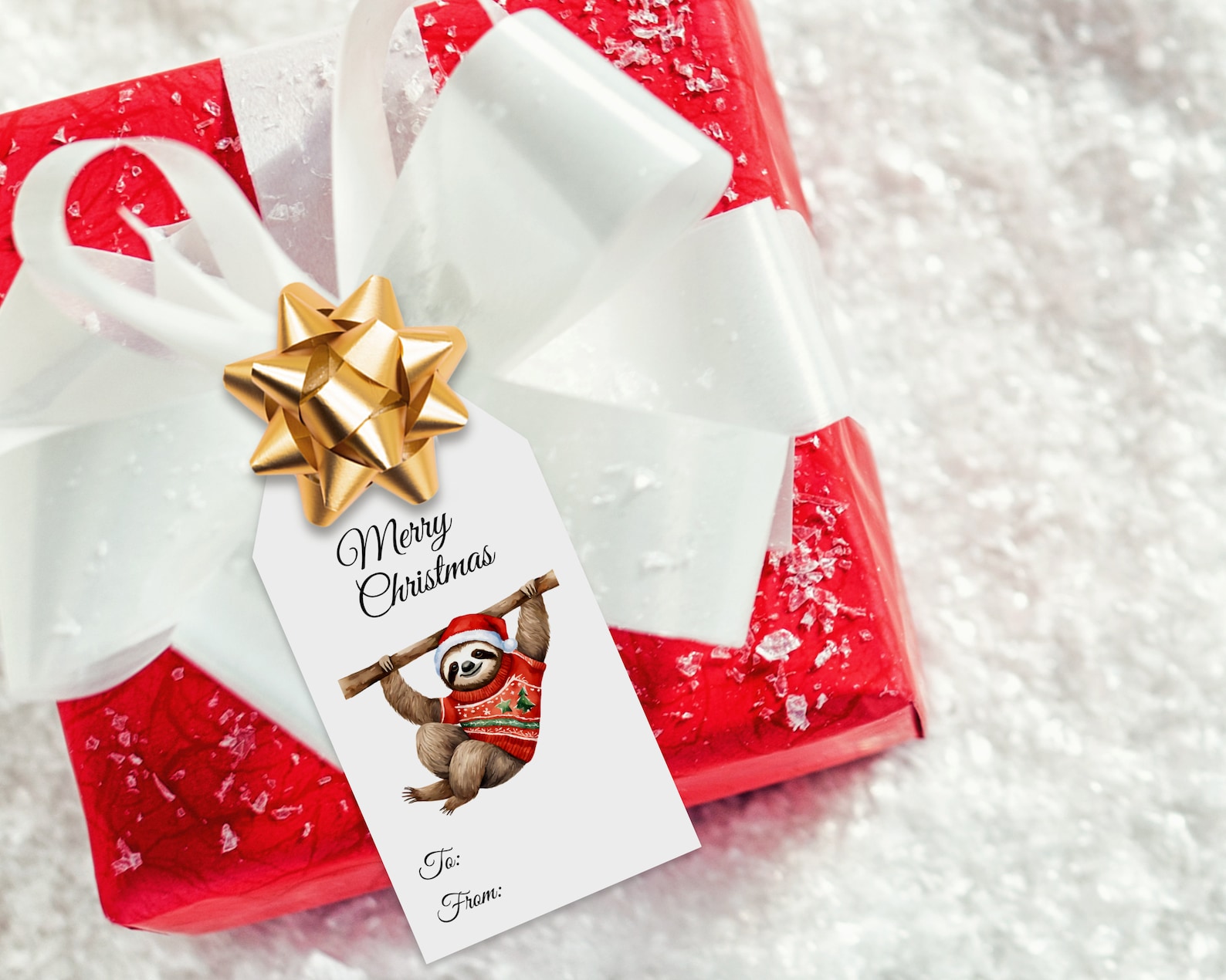 Cute Christmas Animal Gift Tags | Printable Watercolor Pet Labels | DIY ...