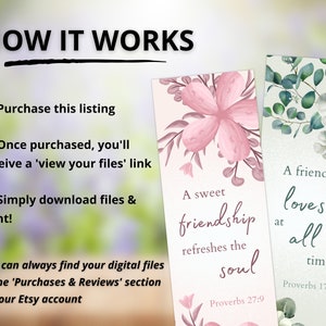 Printable Bible Verse Friendship Bookmarks | Scripture Quotes for ...