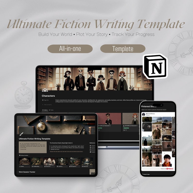 Ultimate Notion Template for Writers | All-in-one Author Dashboard ...