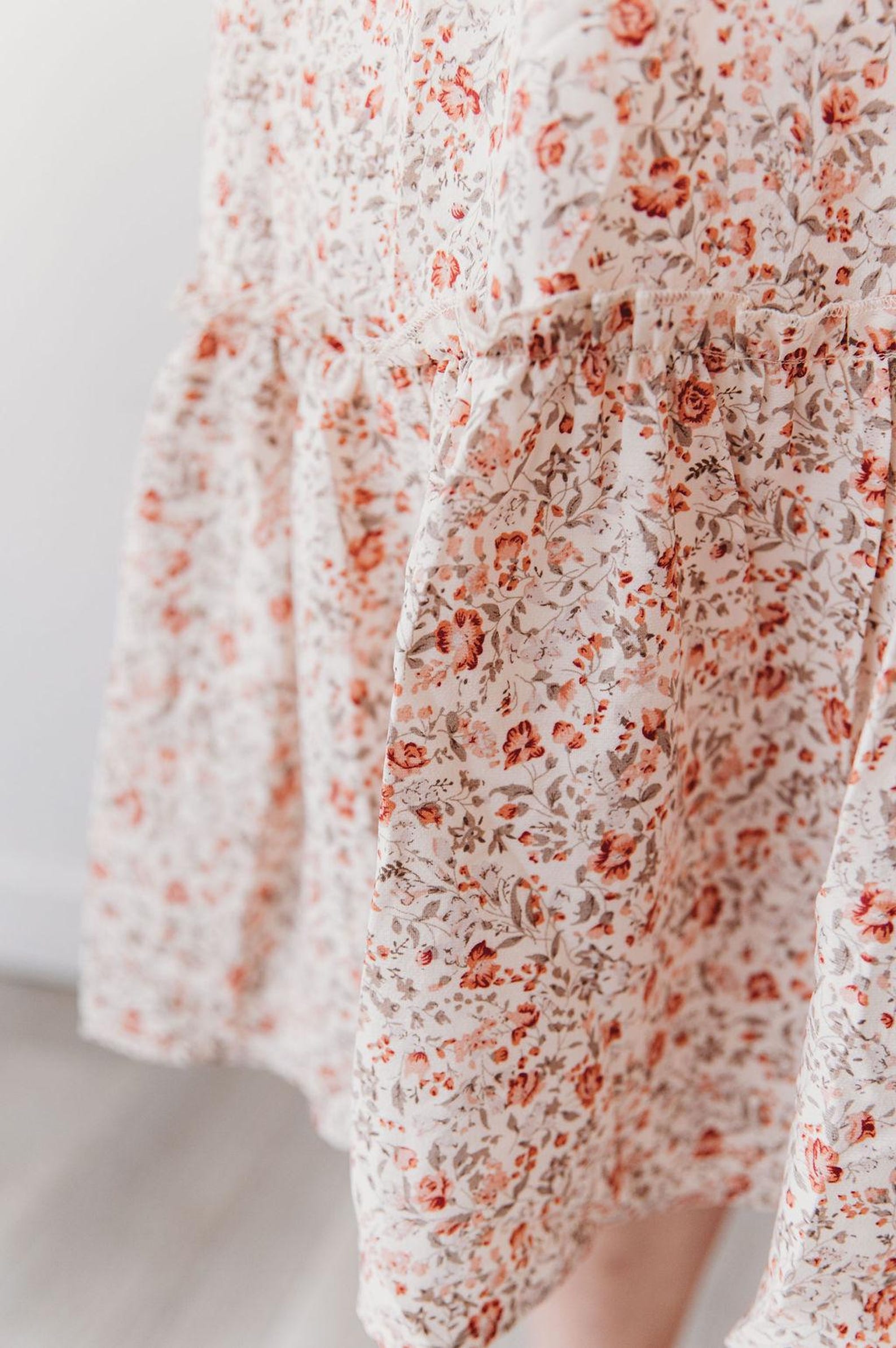 Floral Smocked Midi Dress – Cottagecore Puff Sleeve, Modest Style - Etsy