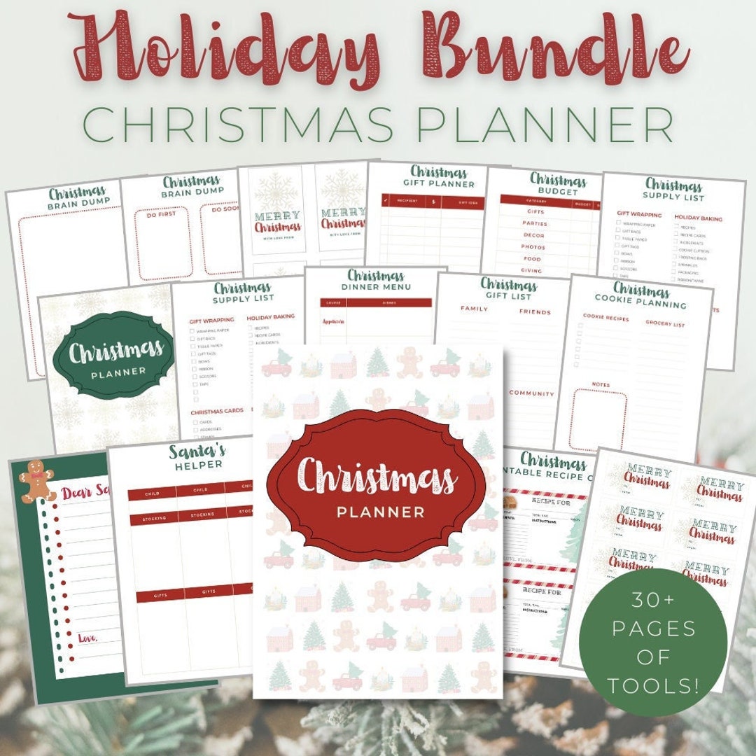 Christmas Planner Printable Bundle Everything You Need for an Easy ...