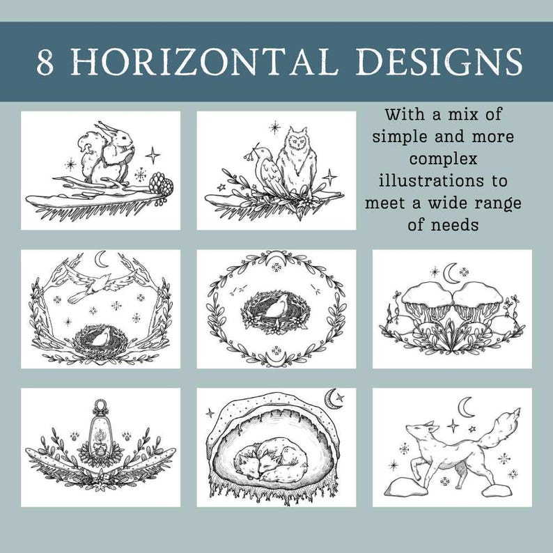 Printable Winter Solstice Coloring Pages - 15 Designs - Yule Coloring ...