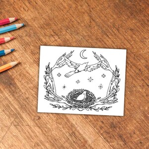 Printable Winter Solstice Coloring Pages - 15 Designs - Yule Coloring ...