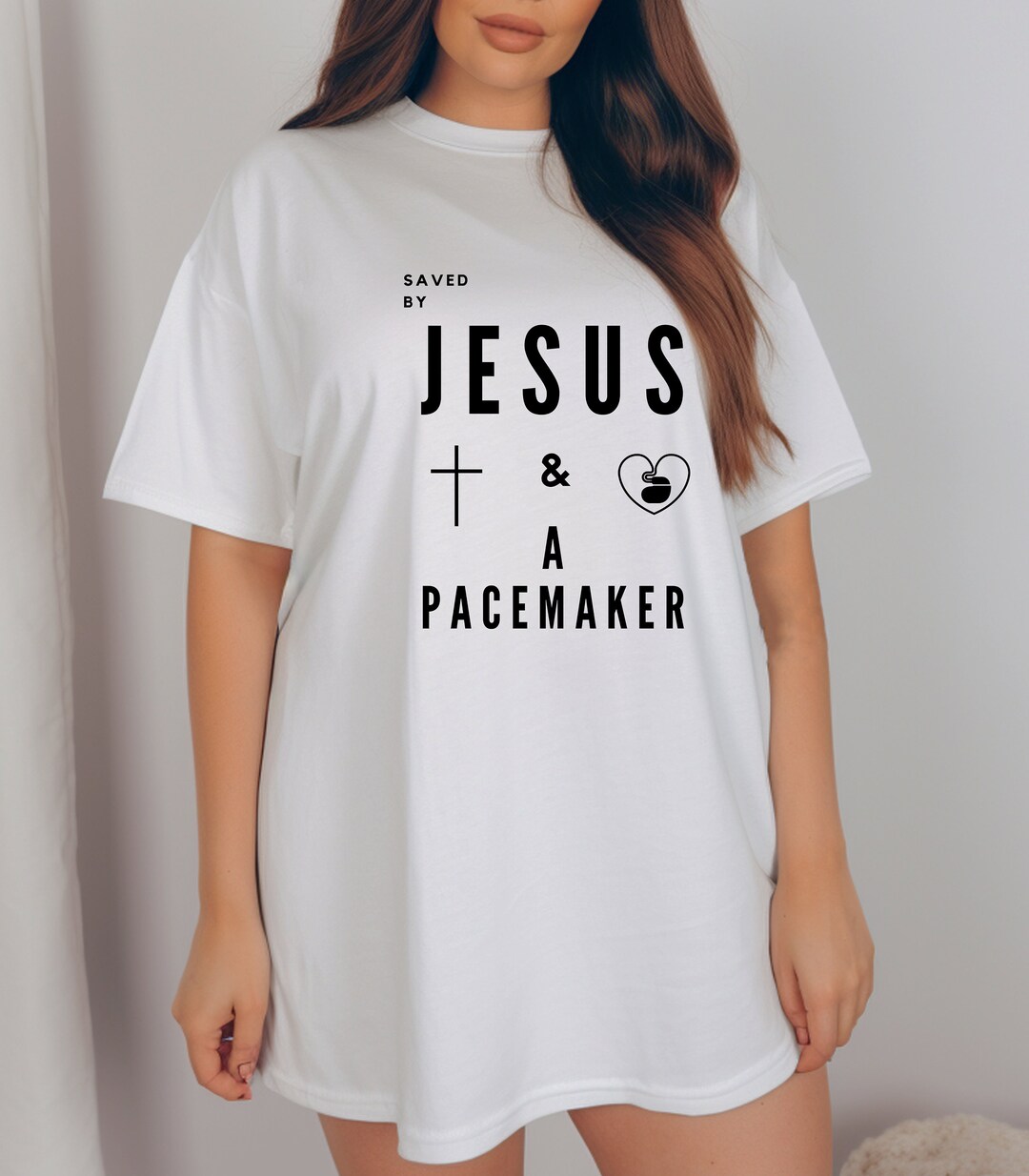Saved by Jesus & A Pacemaker Tee Shirt | Comfort Colors Unisex Shirt ...