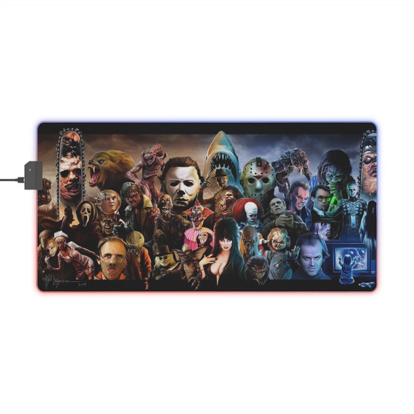Desk Mat Mouse Pad Horror - Etsy
