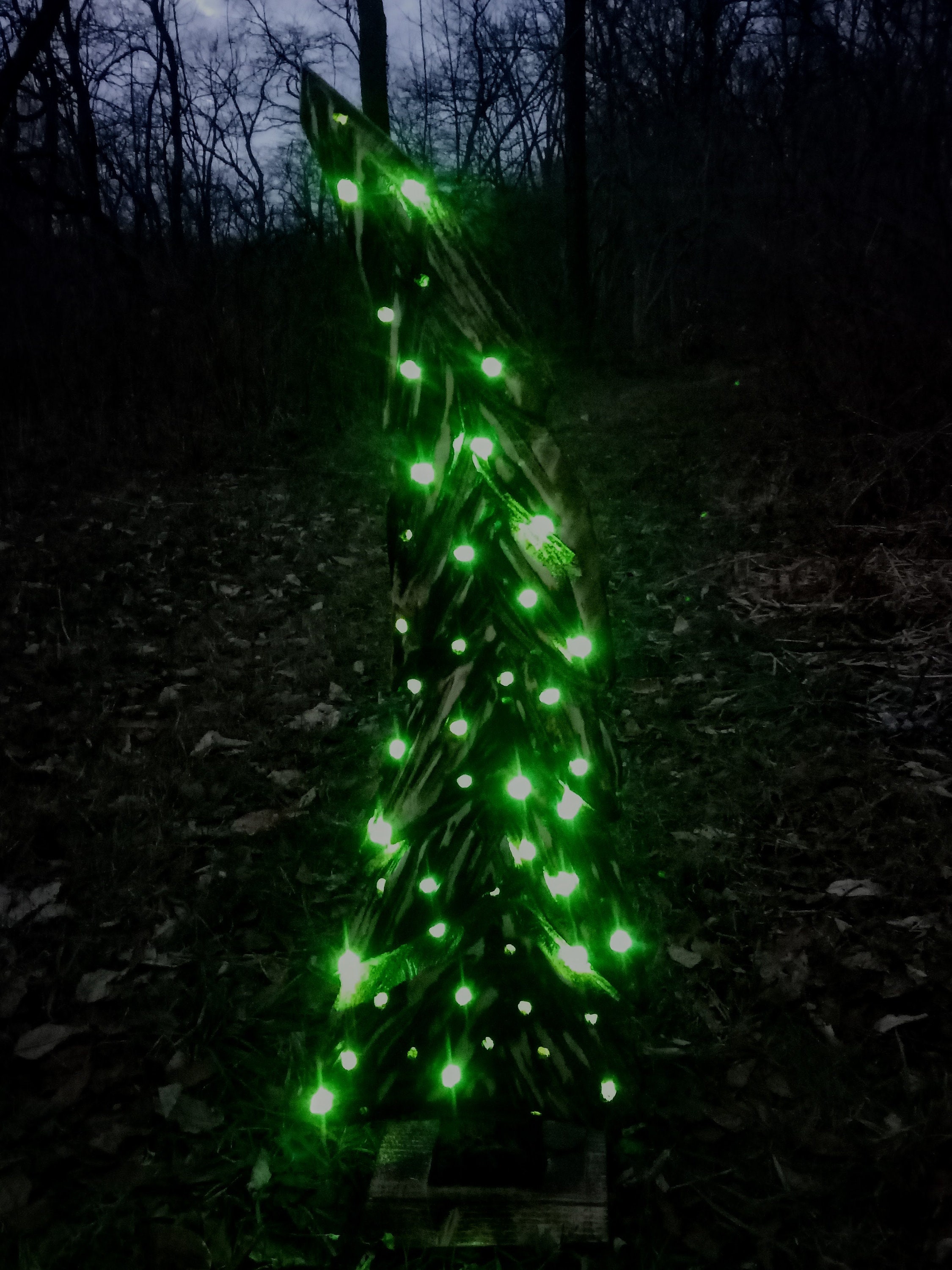Four Foot Wooden Carved Christmas Tree, Rustic Decor, Unique Christmas ...