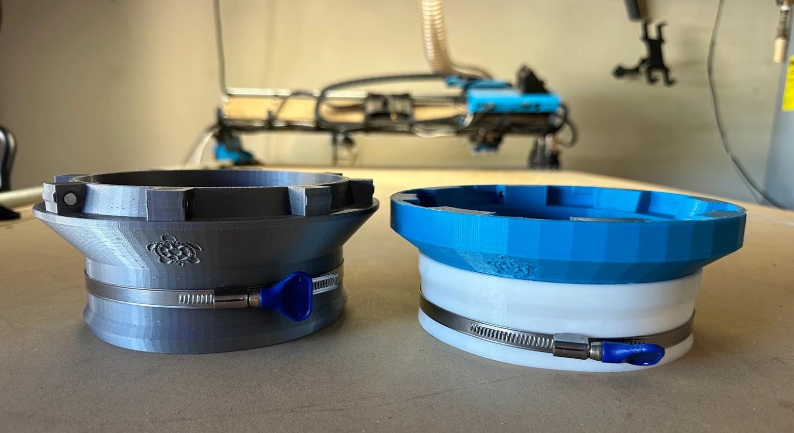 Magnetic Twist-lock Dust Collection Connectors: 4"/2.5" Woodshop Hose ...