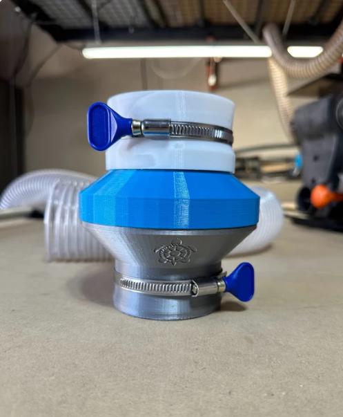 Magnetic Twist-lock Dust Collection Connectors: 4"/2.5" Woodshop Hose ...