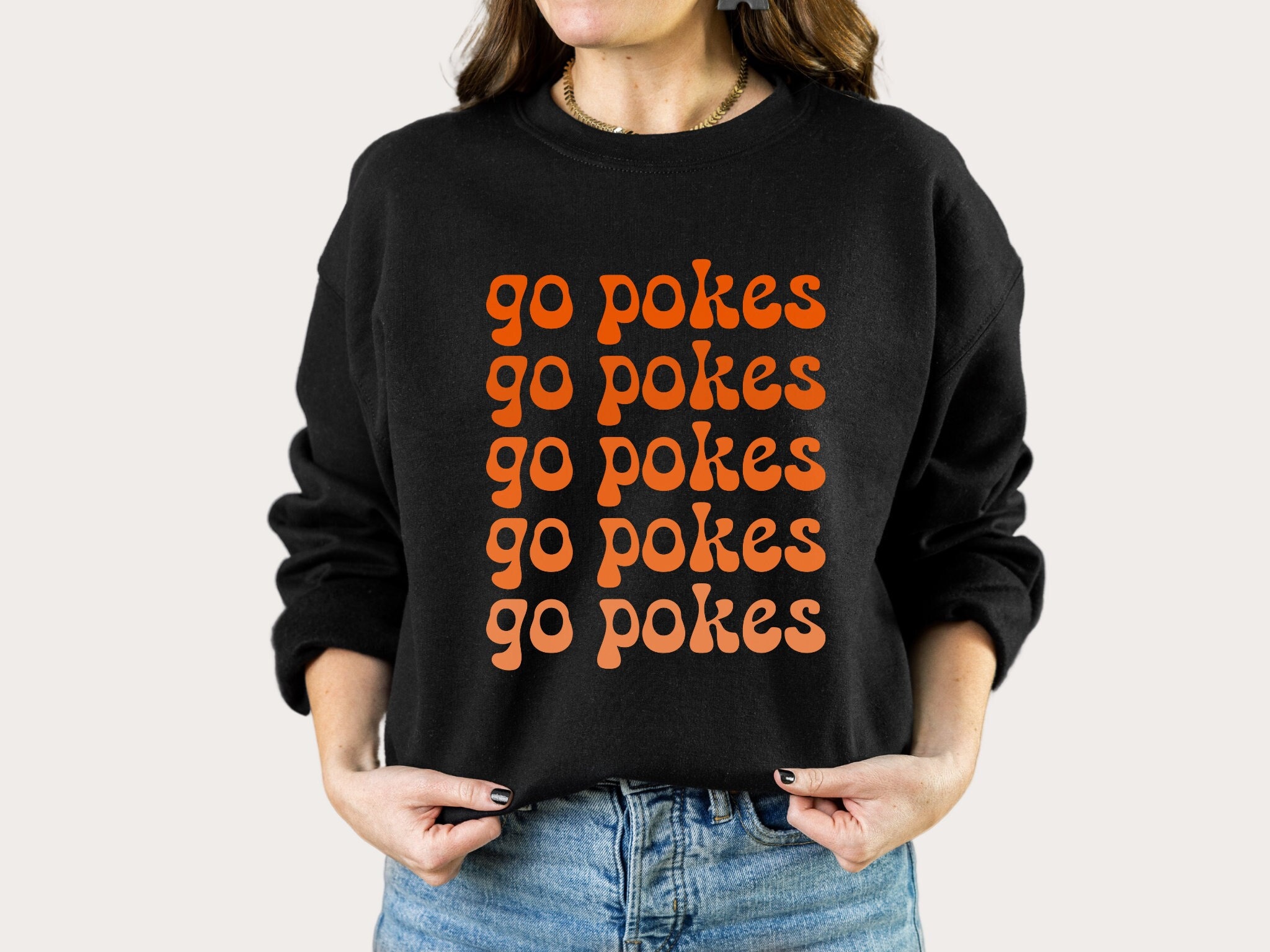 Oklahoma State Cowboys Go Pokes Graphic Sweatshirt - OSU Cowboys ...