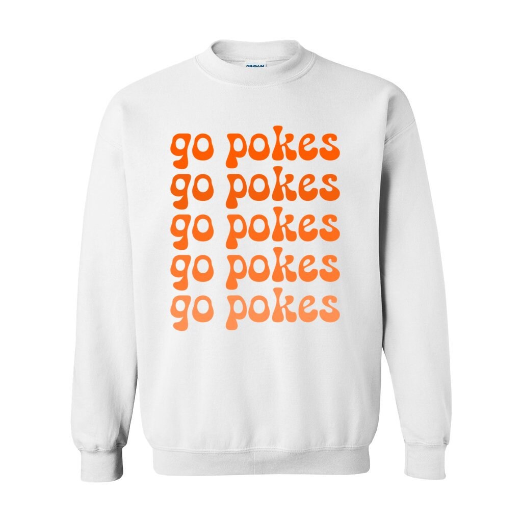 Oklahoma State Cowboys Go Pokes Graphic Sweatshirt - OSU Cowboys ...