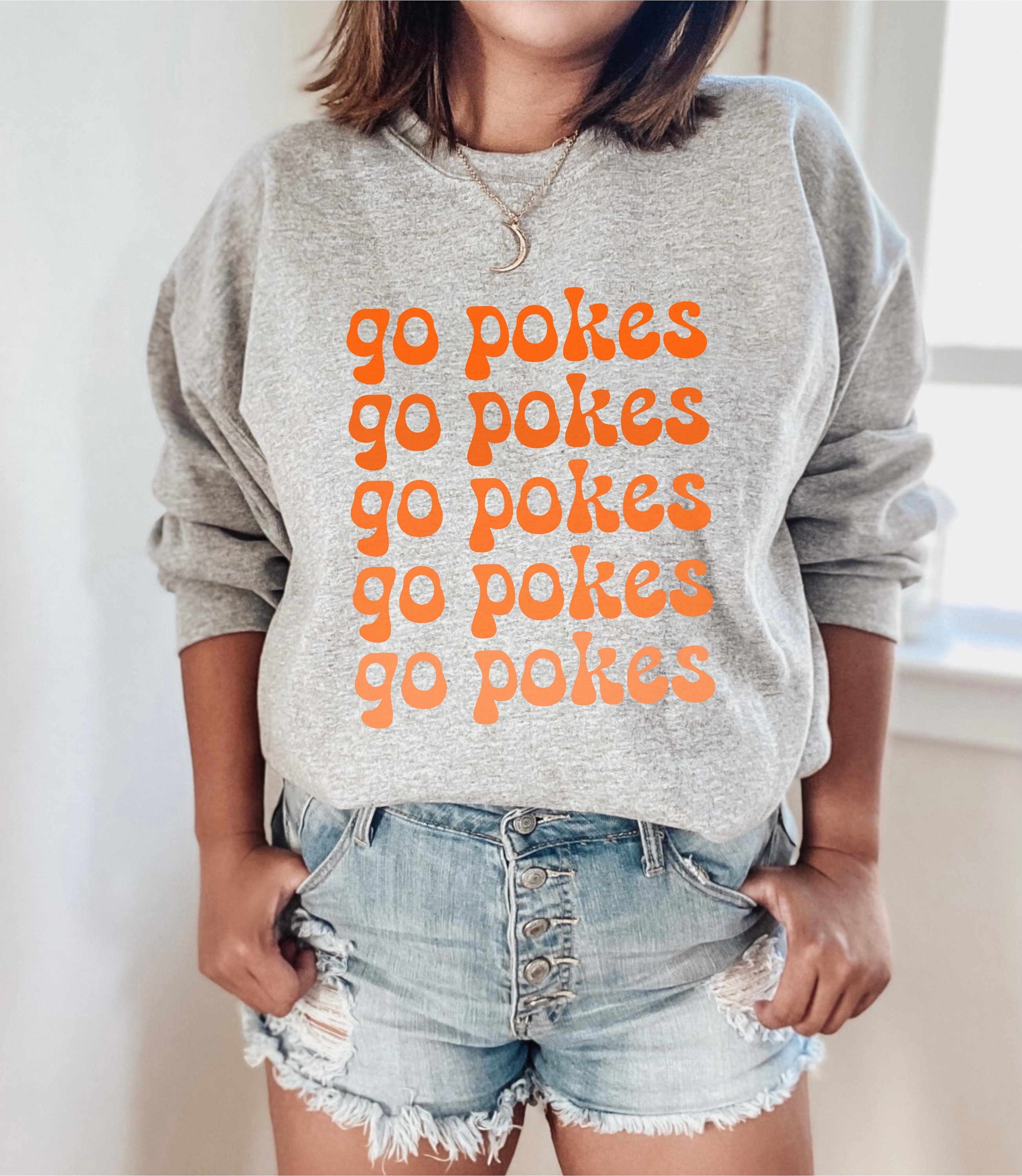 Oklahoma State Cowboys Go Pokes Graphic Sweatshirt - OSU Cowboys ...