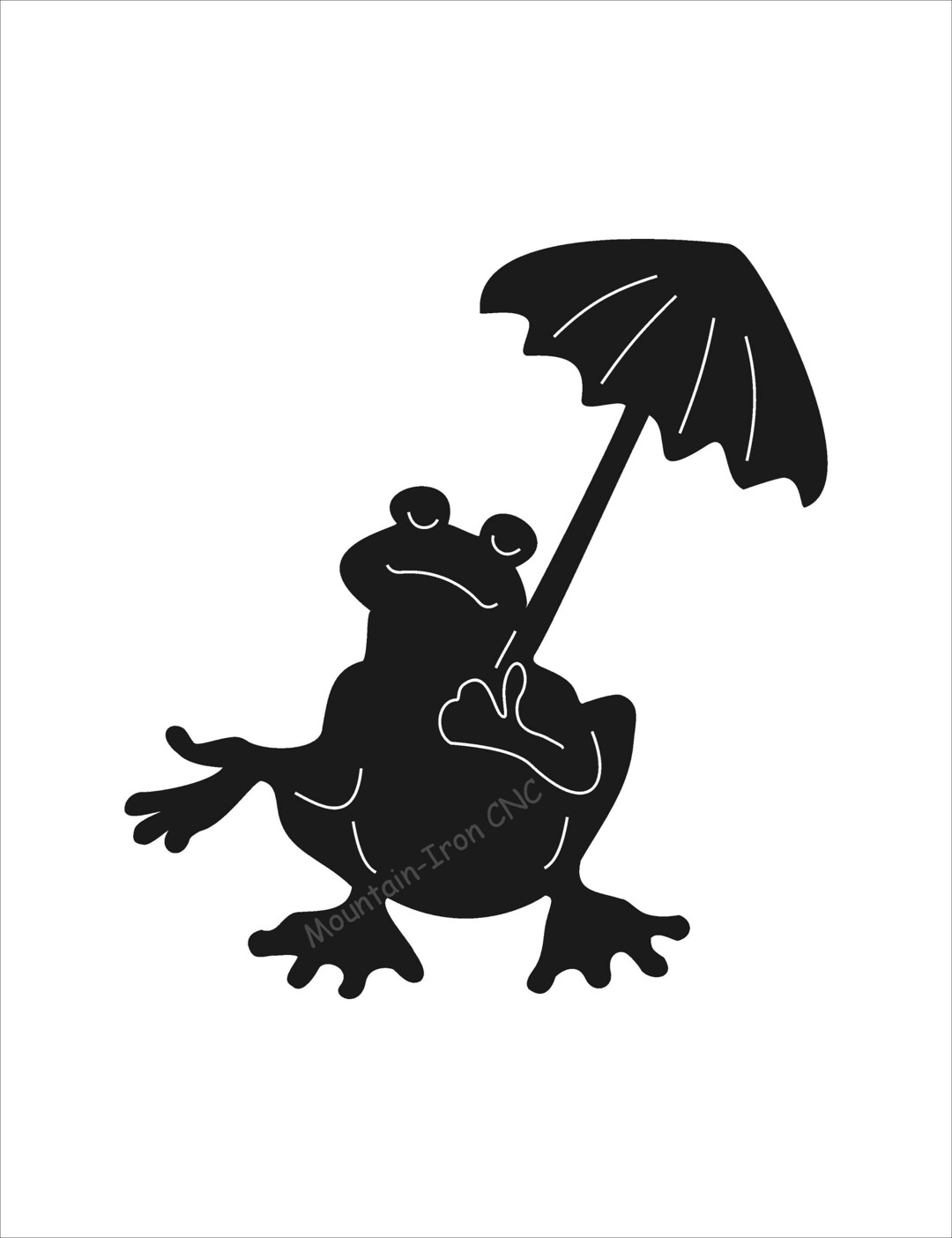 Frog With Umbrella CNC Plasma DXF Autocad Digital Cutting File Pattern ...