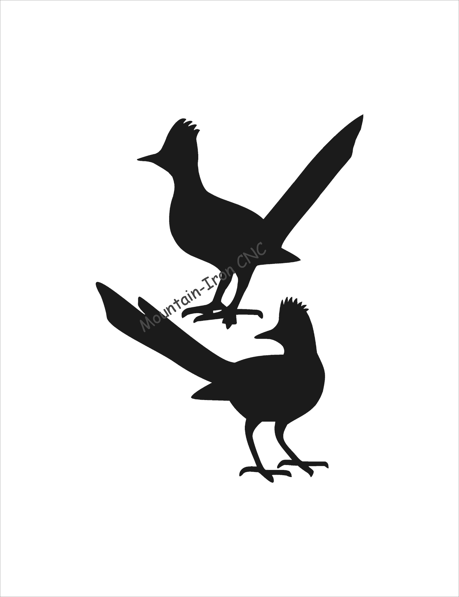 Set of 2 Roadrunner Bird Designs CNC Plasma DXF Autocad Digital Cutting ...