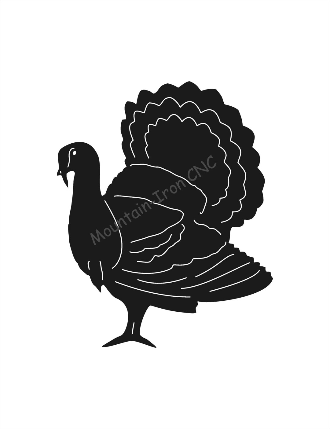 Turkey Bird CNC Plasma DXF Autocad Digital Cutting File Pattern - Etsy