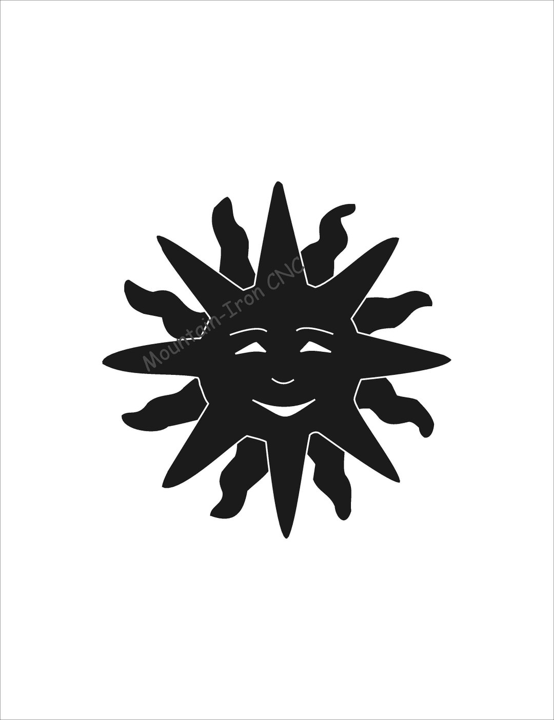 Sun CNC Plasma DXF Autocad Digital Cutting File Pattern - Etsy