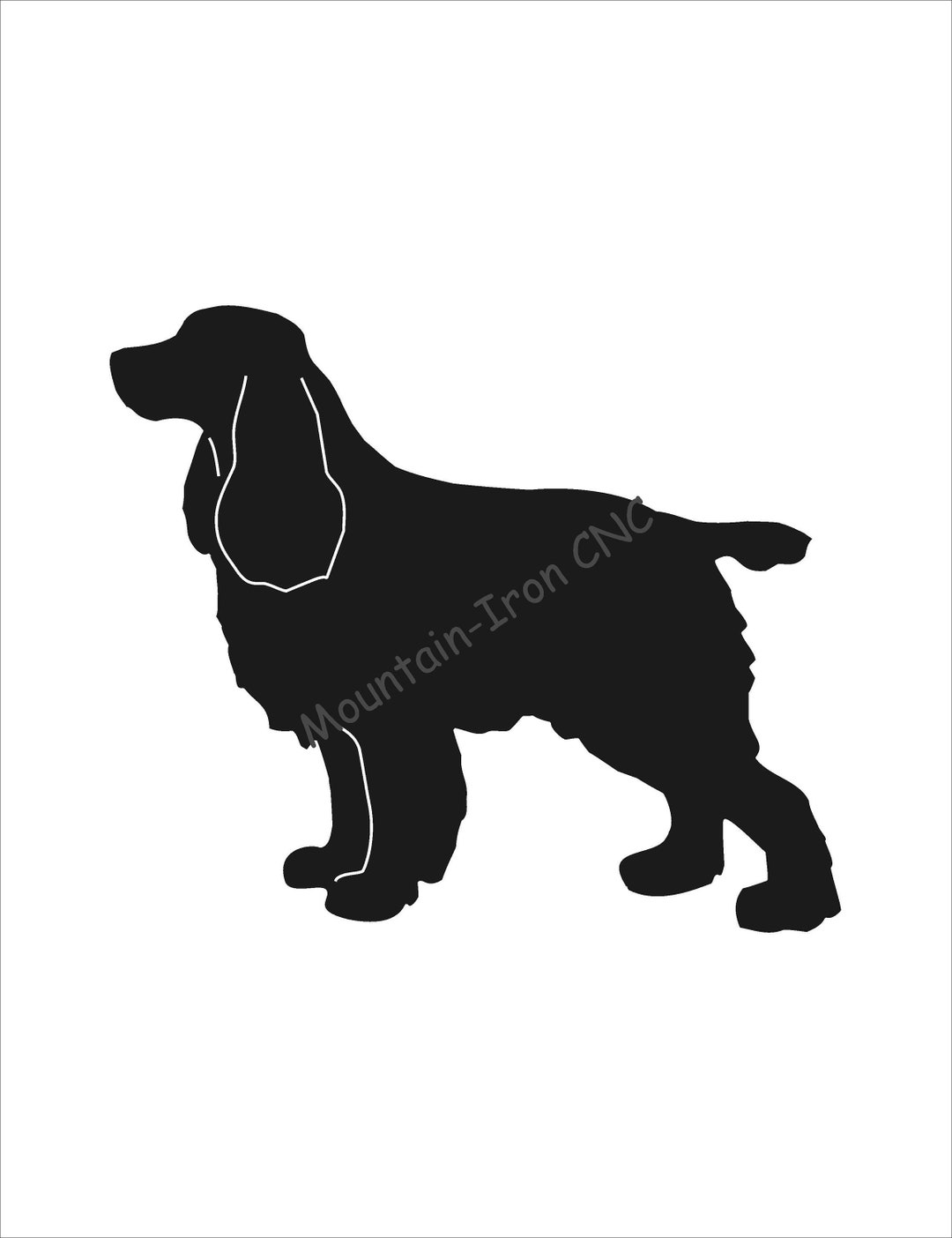 Cocker Spaniel Dog CNC Plasma DXF Autocad Digital Cutting File Pattern ...