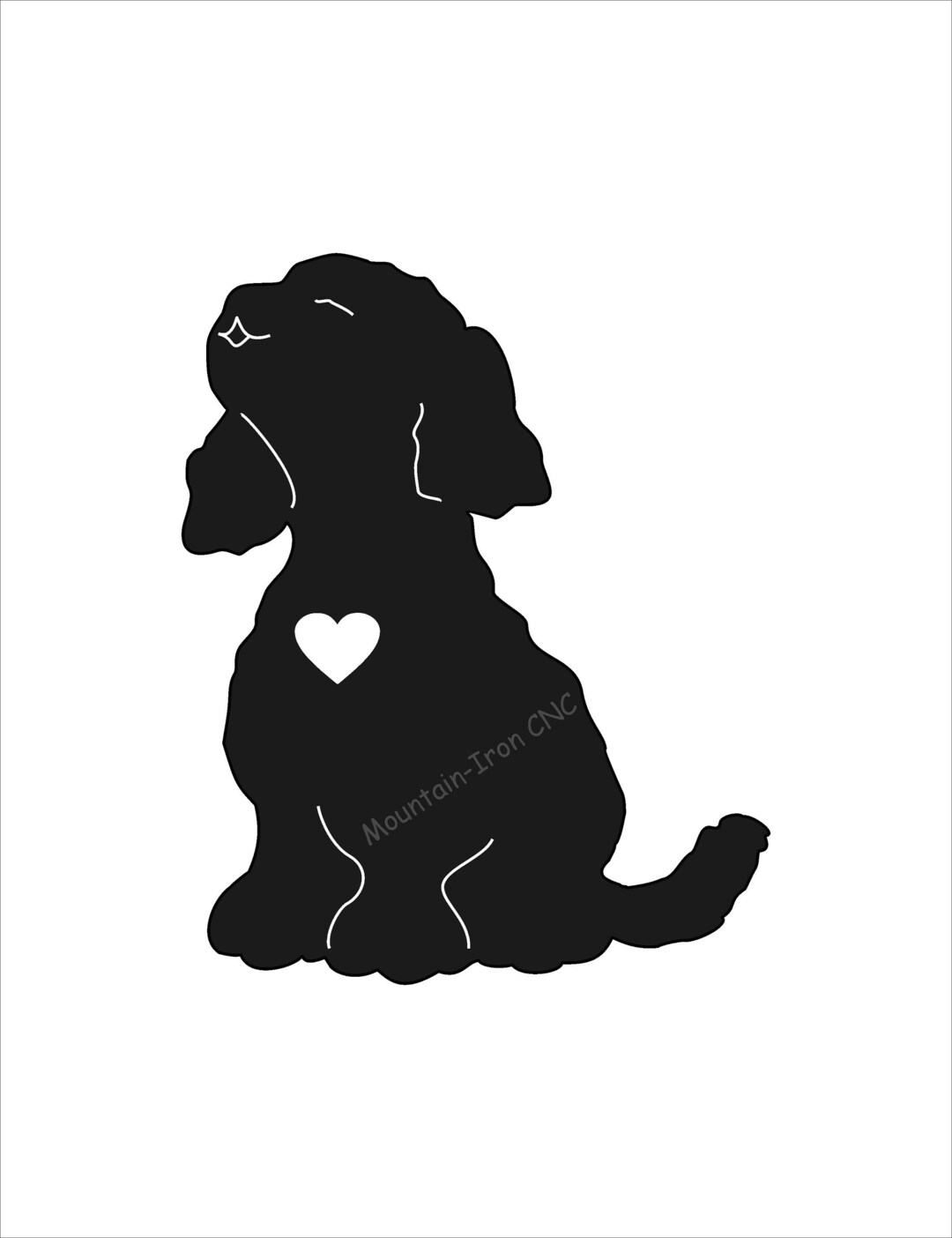 Singing Howling Puppy Dog CNC Plasma DXF Autocad Digital Cutting File ...