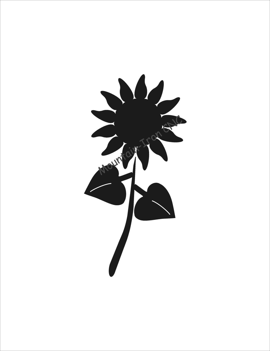 Sunflower Sun Flower CNC Plasma DXF Autocad Digital Cutting File ...
