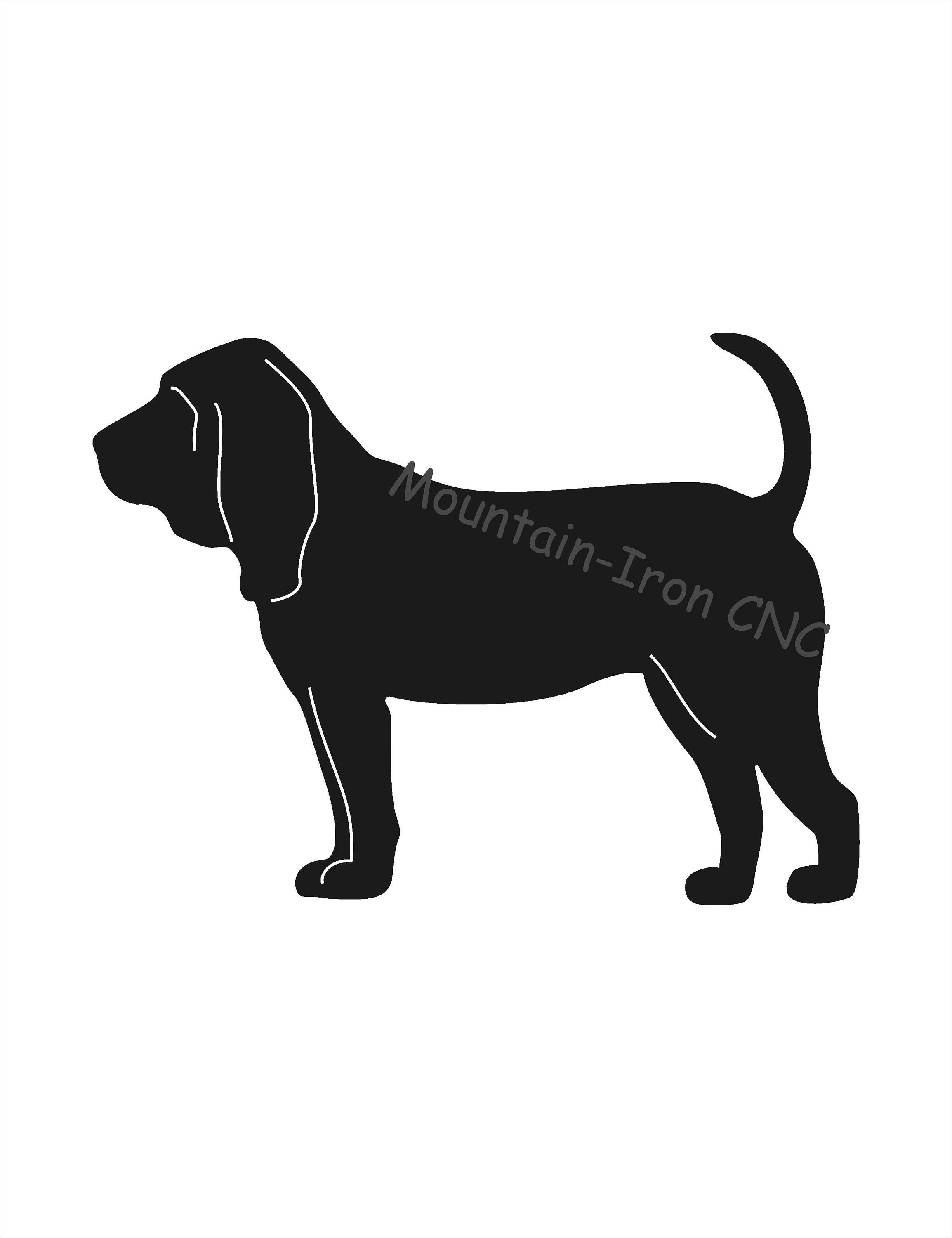 Bloodhound Dog CNC Plasma DXF Autocad Digital Cutting File Pattern - Etsy
