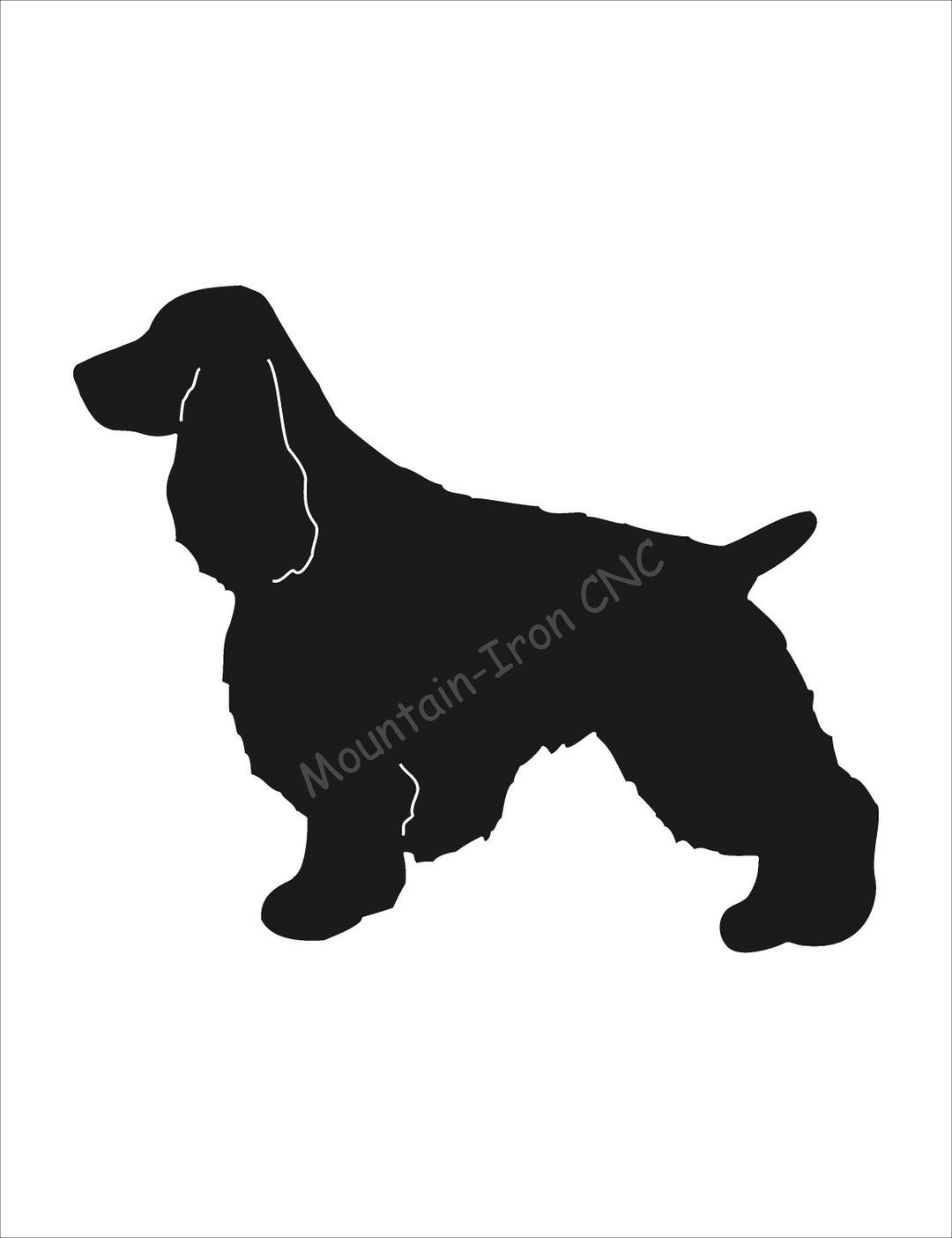Springer Spaniel Dog CNC Plasma DXF Autocad Digital Cutting File ...