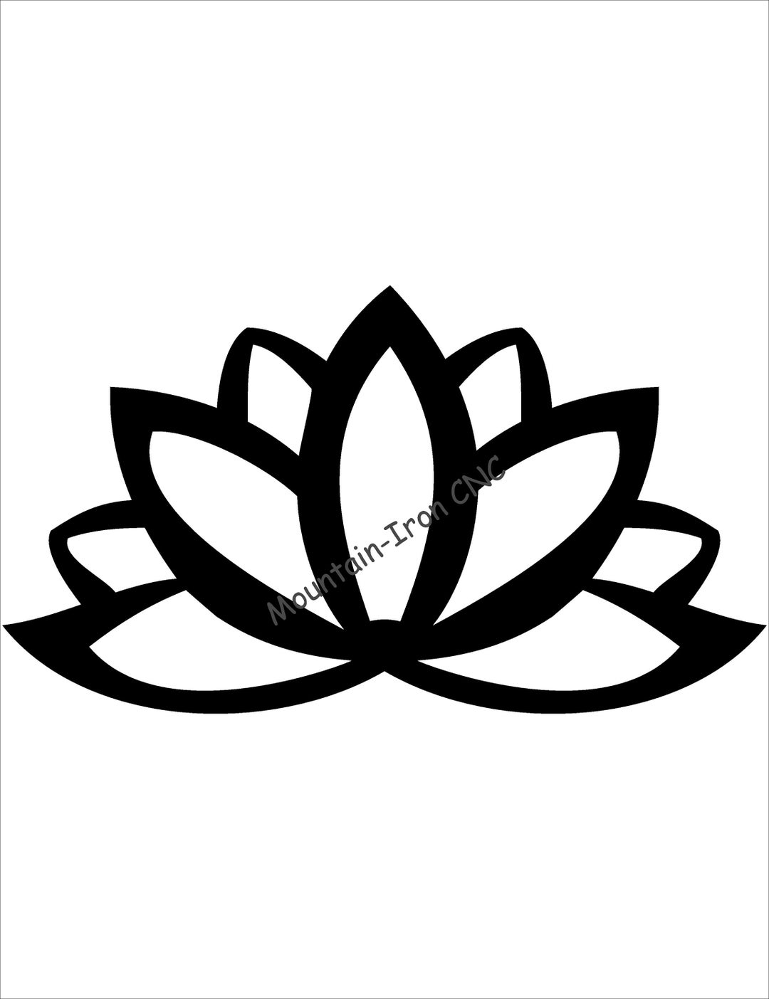 Lotus Symbol CNC Plasma DXF Autocad Digital Cutting File Pattern - Etsy