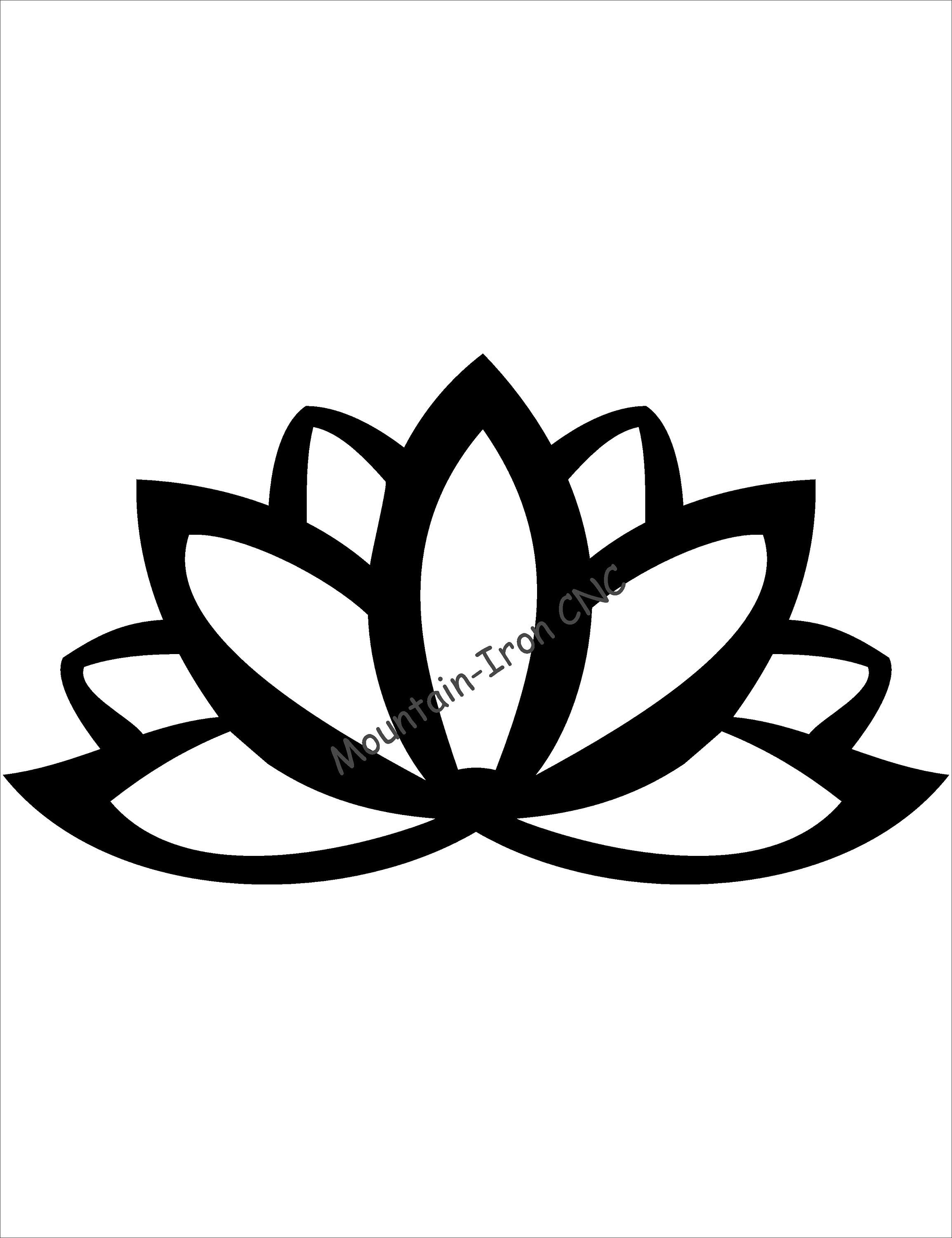 Lotus Symbol CNC Plasma DXF Autocad Digital Cutting File Pattern - Etsy
