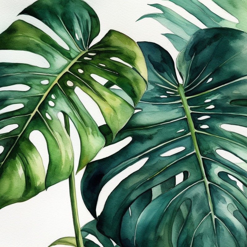 Jungle Leaf Art - Etsy