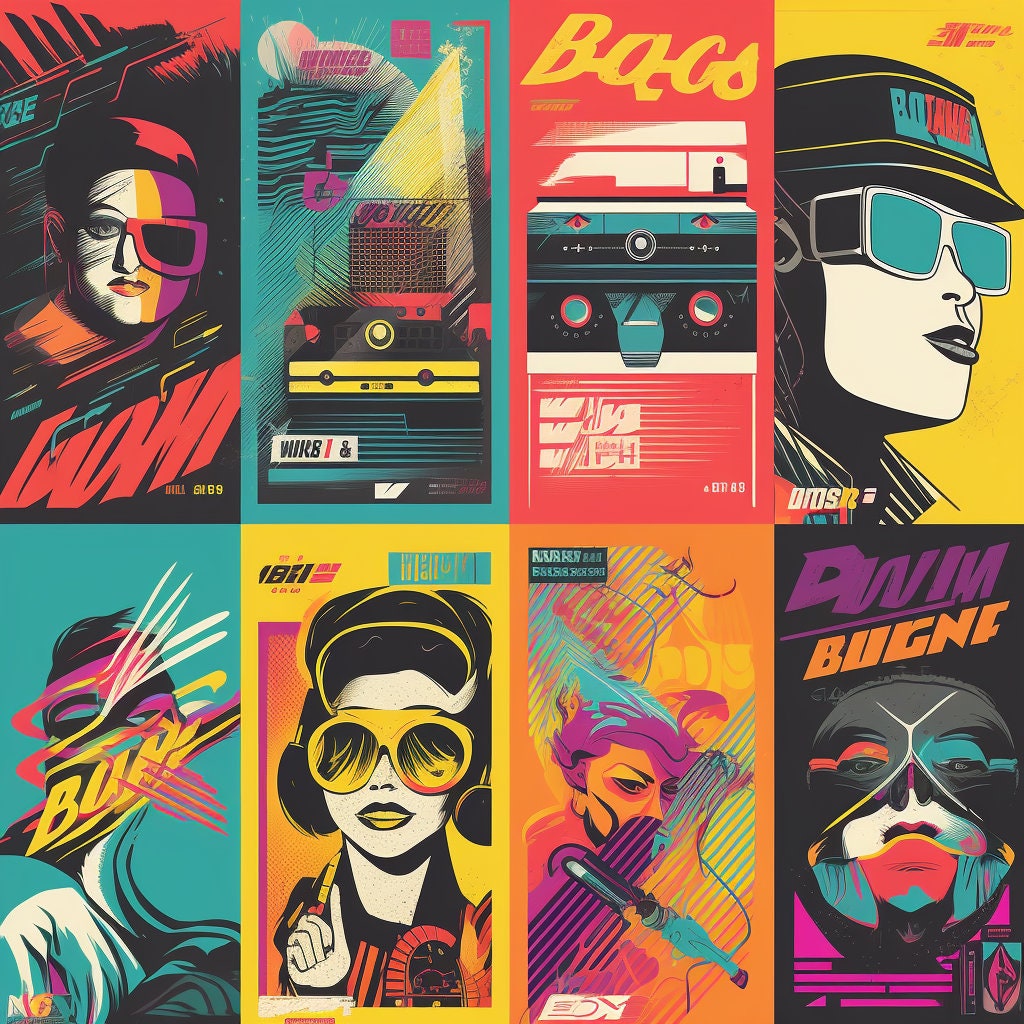 100 Neon 90s Retro Vintage Designs, Digital Downloads, Iconic Decade ...