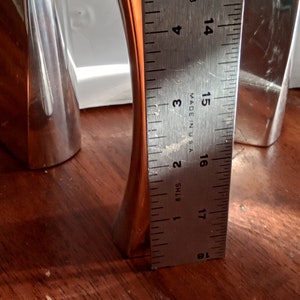 Nambe Candlesticks Twist by Fred Bould Set of 2 and 1 Salt Shaker From ...